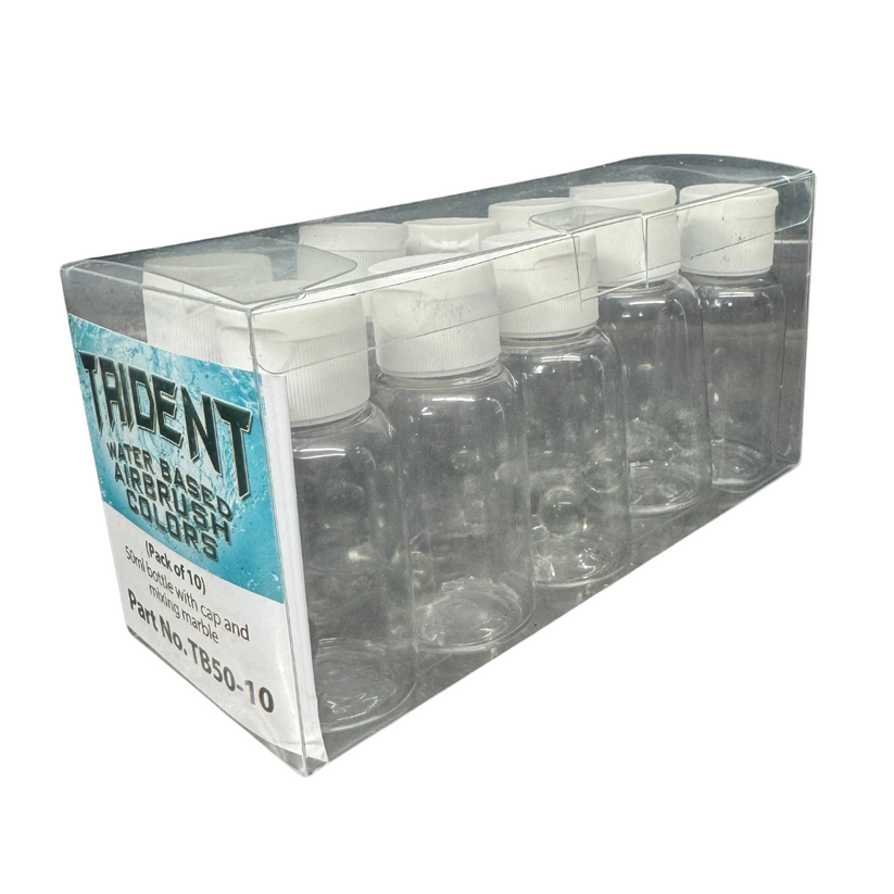 TB50-10 Trident 50 ml Empty Bottle Set – Airbrush Asylum