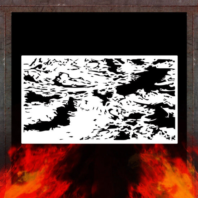 Texture 4 Regular & Mini- Airshot Stencils – Airbrush Asylum