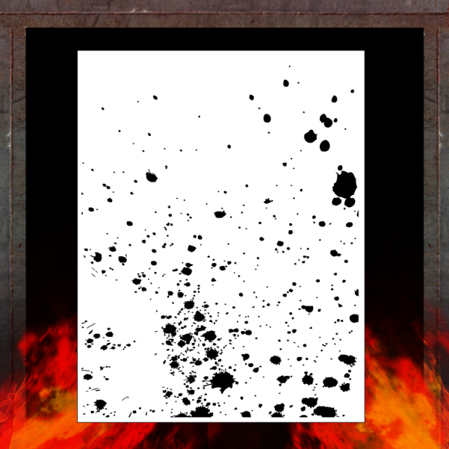 Blood Splatter - Airshot Stencils – Airbrush Asylum