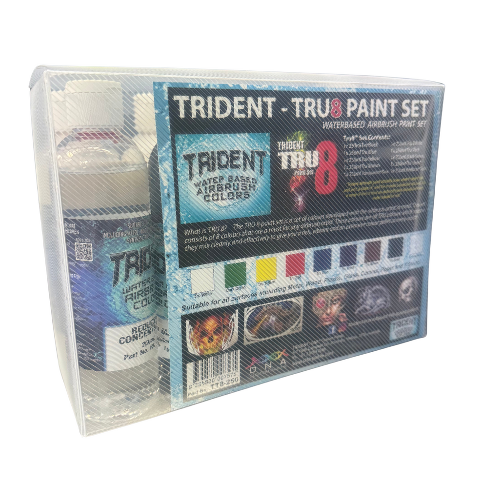 Tru 8 Trident Airbrush Paint Set – Airbrush Asylum